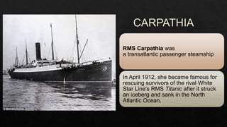 THE LOSS OF THE TITANIC by Sir Arthur Henry Rostron | PPTX