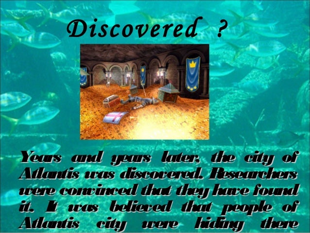 The lost city of atlantis