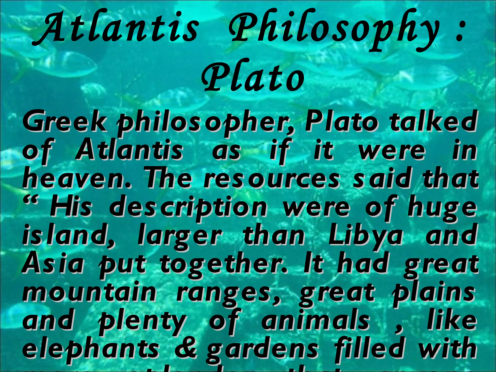 The lost city of atlantis | PPT
