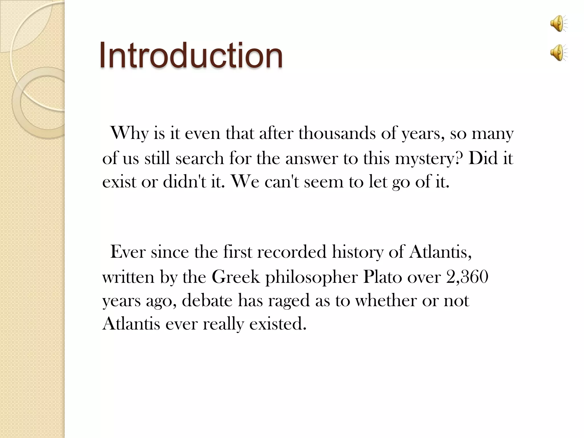 The lost city of atlantis | PPT