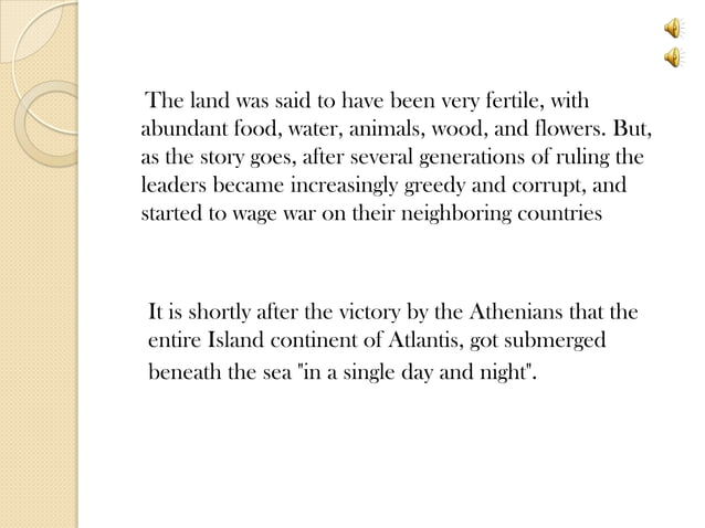 The lost city of atlantis | PPSX | Geography | Science