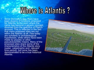 The lost city of atlantis | PPT