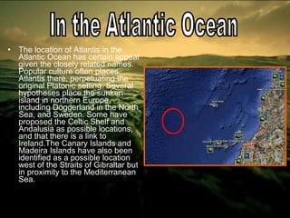 The lost city of atlantis | PPT | Geography | Science
