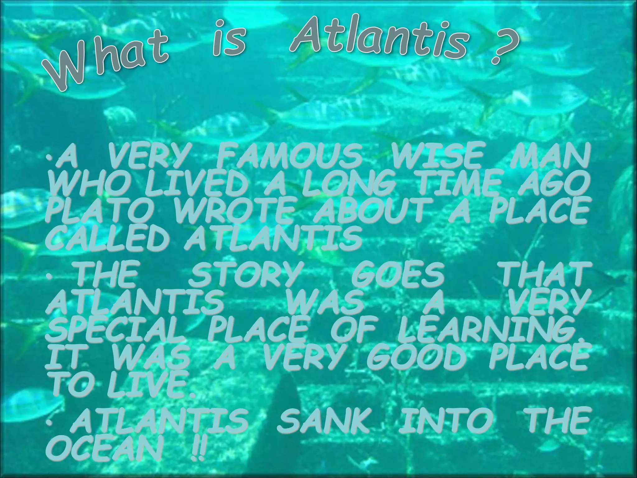 The lost city of atlantis | PPTX