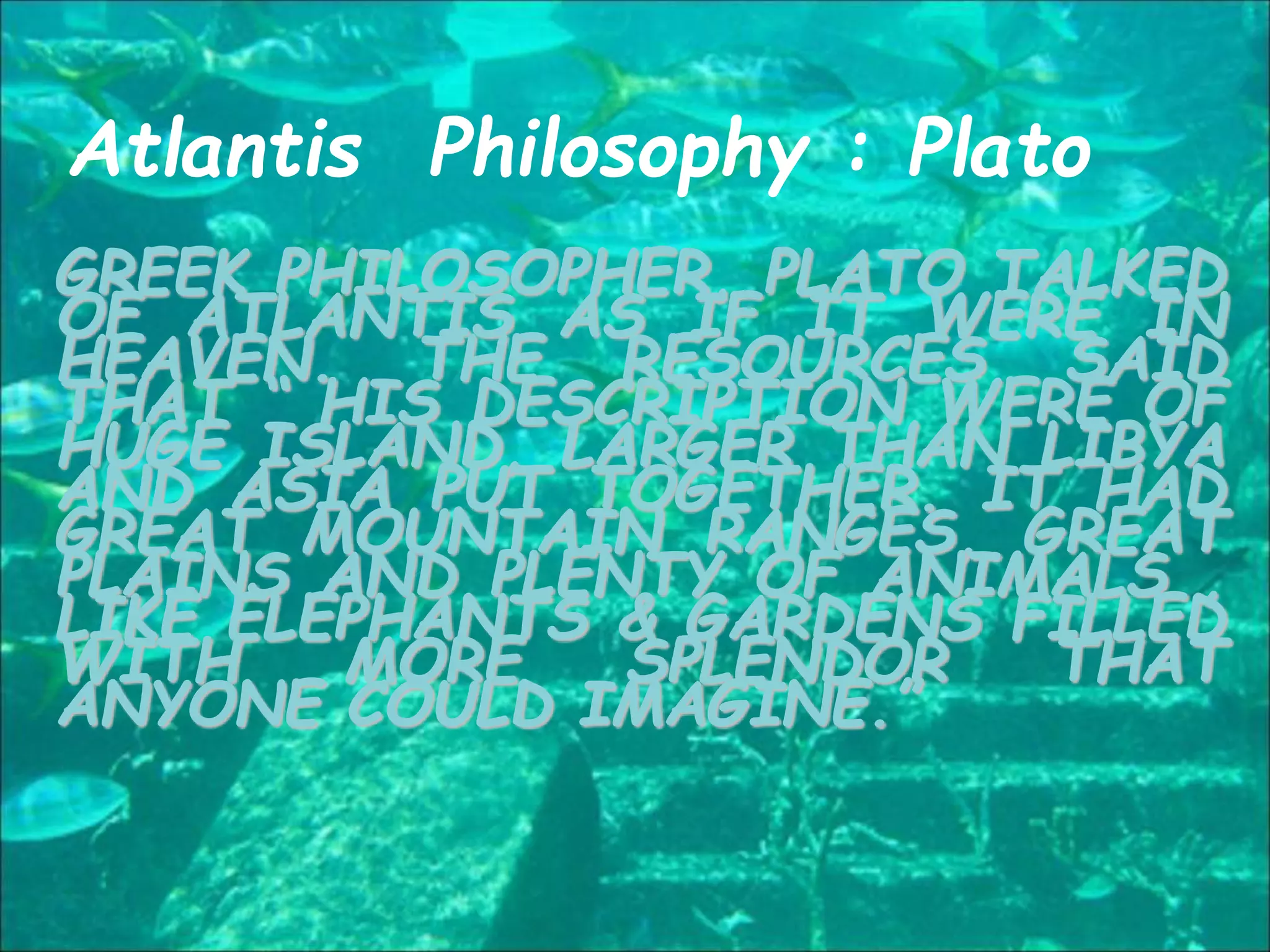The lost city of atlantis | PPTX