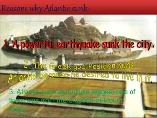 The lost city of atlantis | PPTX