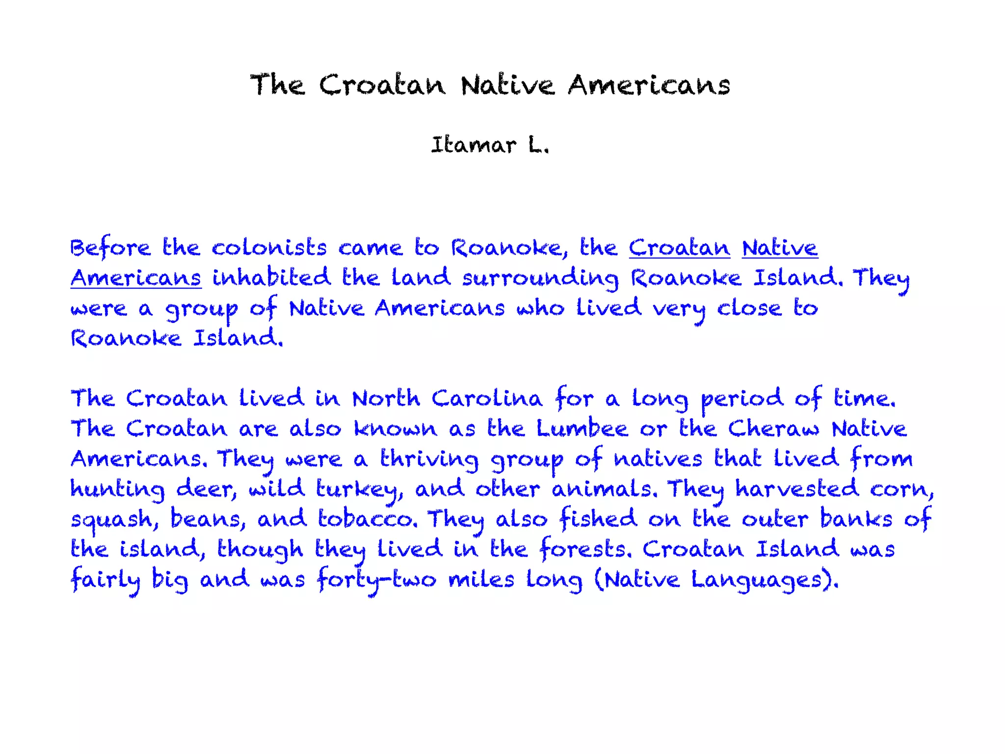 The Lost Colony of Roanoke | PDF