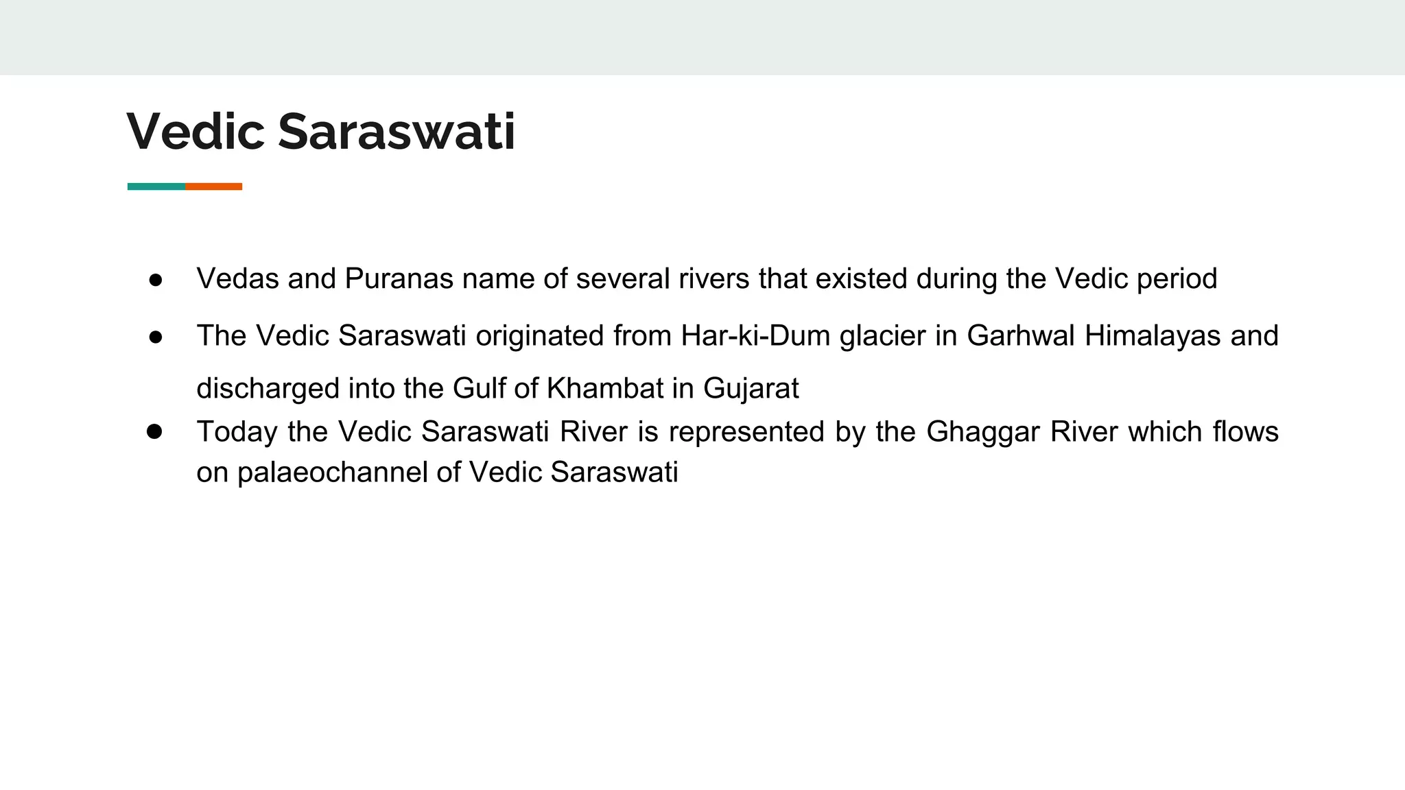 The lost river: saraswati | PPTX