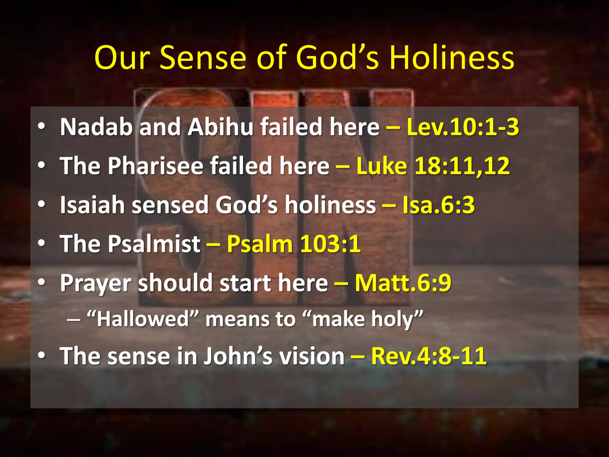 The lost sense of sin | PPTX
