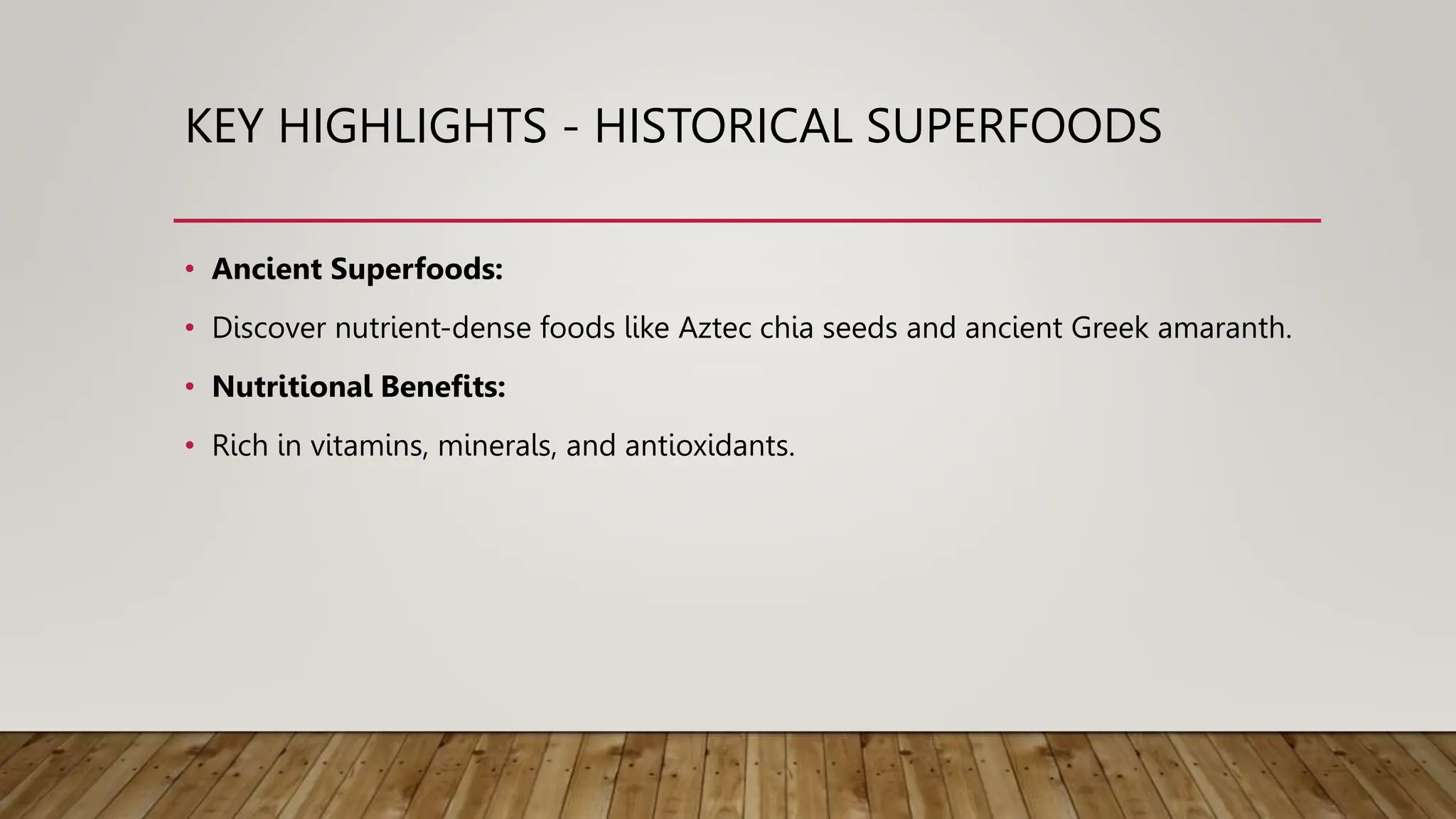 Rediscovering Ancient nutritional wisdom | PPT | Free Download