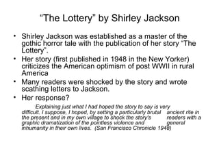 The Lottery | PPT