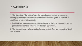 The lottery analysis short story p .pptx