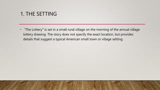 The lottery analysis short story p .pptx