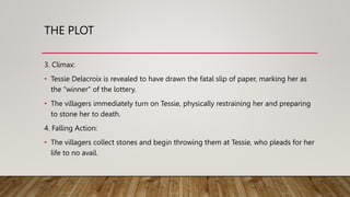 The lottery analysis short story p .pptx