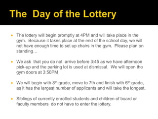 The lottery and how it works | PPTX | Adoption and Fostering | Parenting
