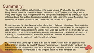 The_Lottery_by_Shirley_Jackson: all the things you must know | PPTX