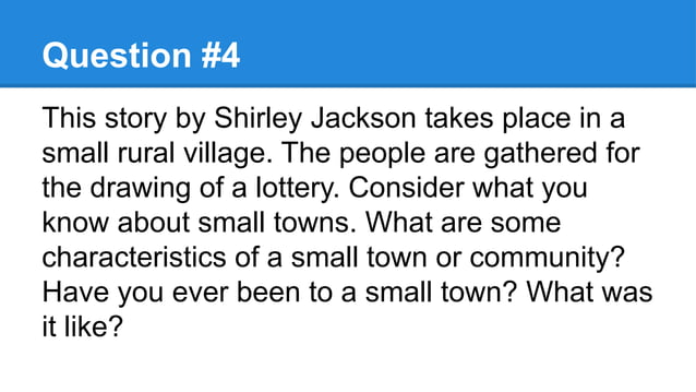 The Lottery Pre Reading Activity -1.pptx