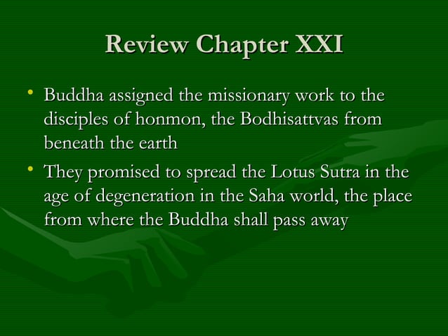 The Lotus Sutra Chapter 22 | PPT