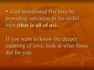 The Love Of God | PPT