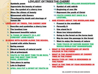 THE LOVLIEST OF TREES THE CHERRY NOW | PDF