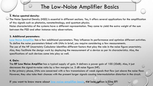 The Low-Noise Amplifier Basics | PDF | Digital Audio | Computer Software and Applications