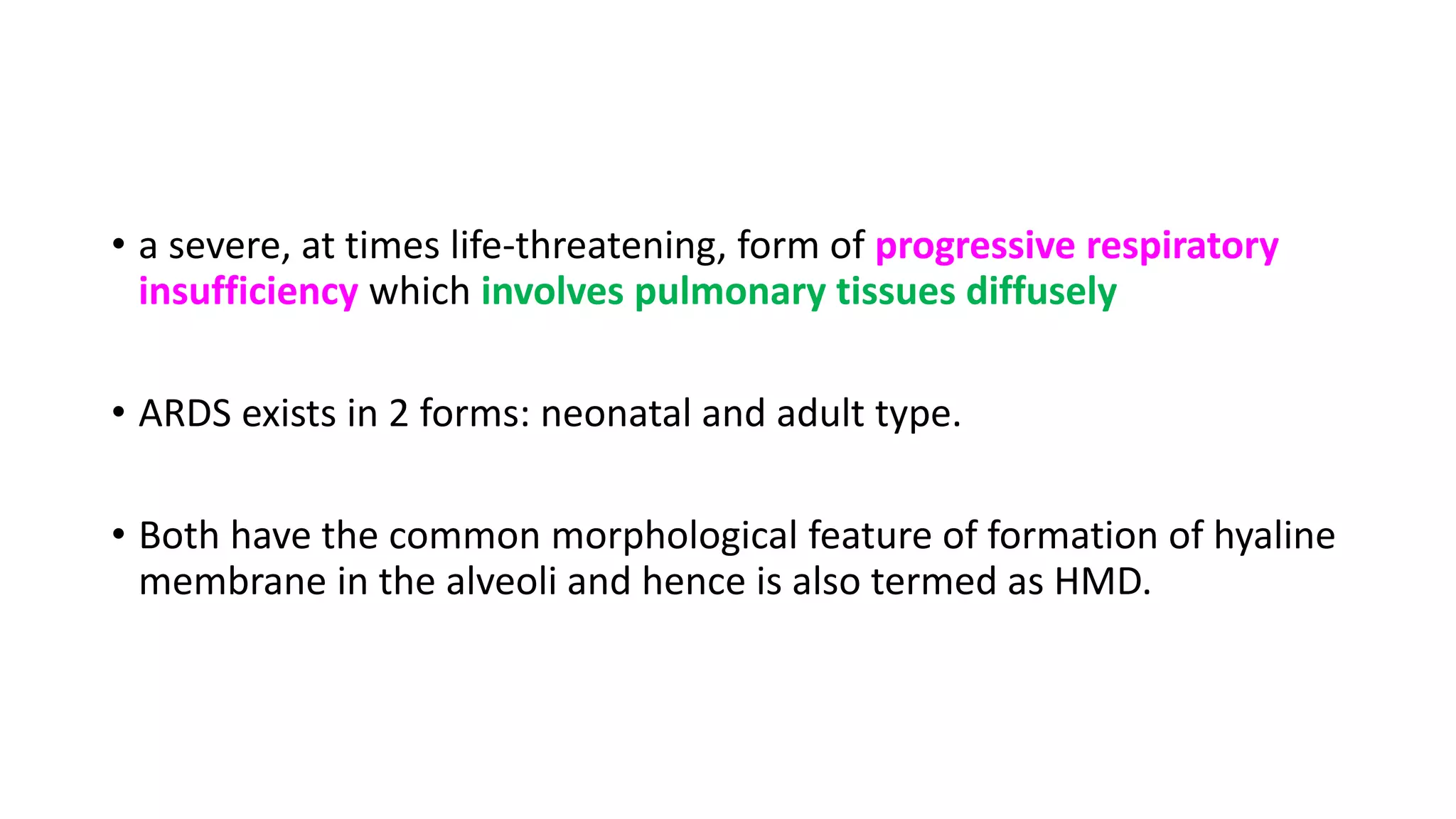 Respiratory Distress Syndrome (HYALINE MEMBRANE DISEASE) | PPTX