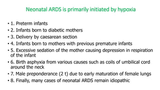 Respiratory Distress Syndrome (HYALINE MEMBRANE DISEASE) | PPTX