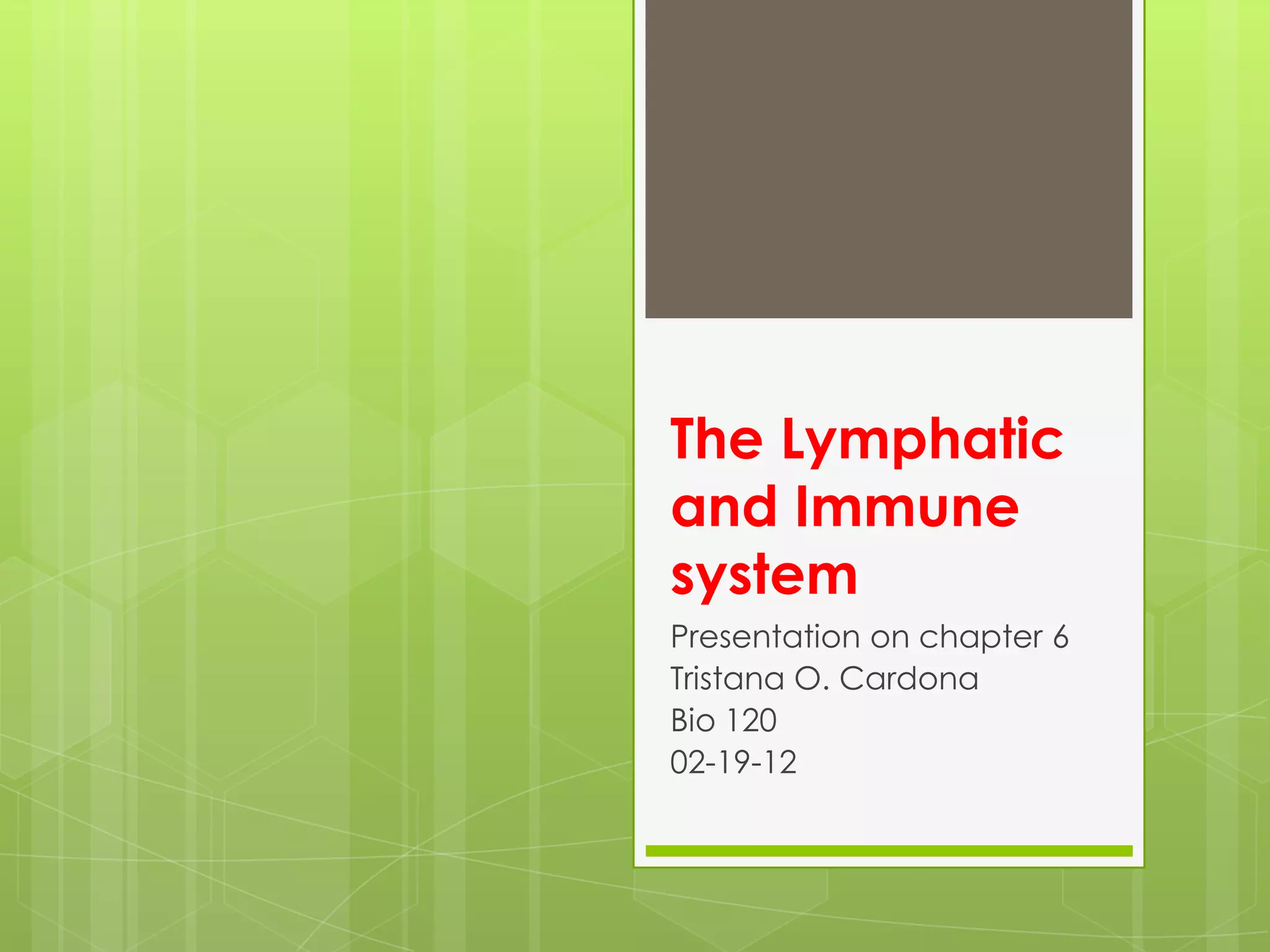 The lymphatic and immune system | PPTX | Allergies | Diseases and ...