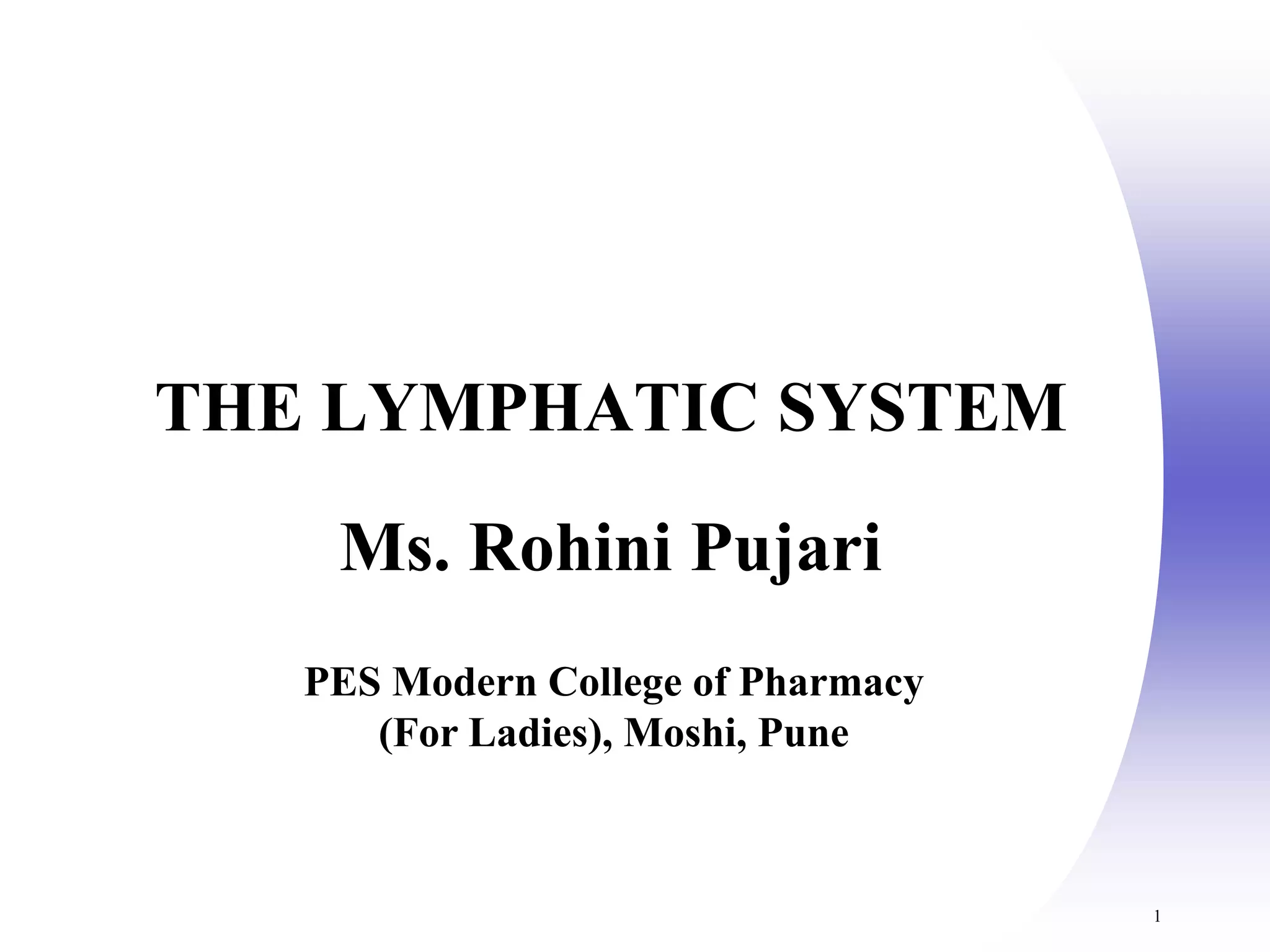 The lymphatic system | PPT