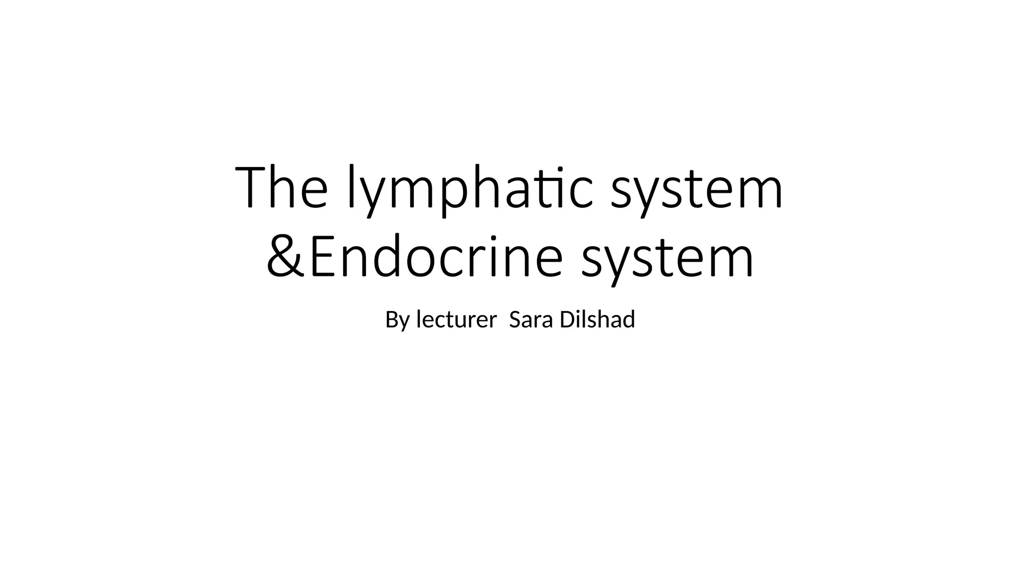 The lymphatic system Lymph nodes vessel.pptx