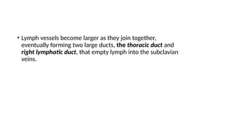 The lymphatic system Lymph nodes vessel.pptx