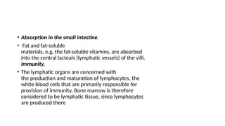 The lymphatic system Lymph nodes vessel.pptx