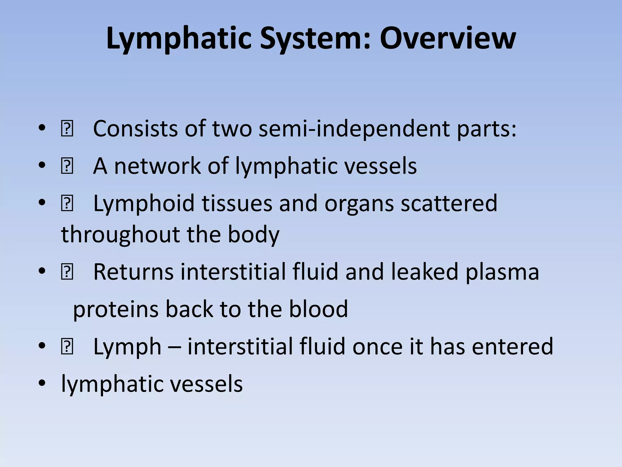 The Lymphatic System & Lymphoid Organs And Tissues | PDF