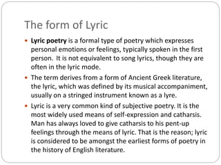 The lyric | PPTX