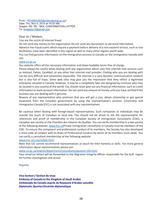 The M98 Manpower and Marg Holding advance fee immigration fraud scam ...