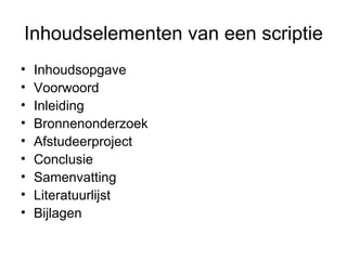 Opzet Scriptie - Thema 1 Scriptieworkshop | PPT