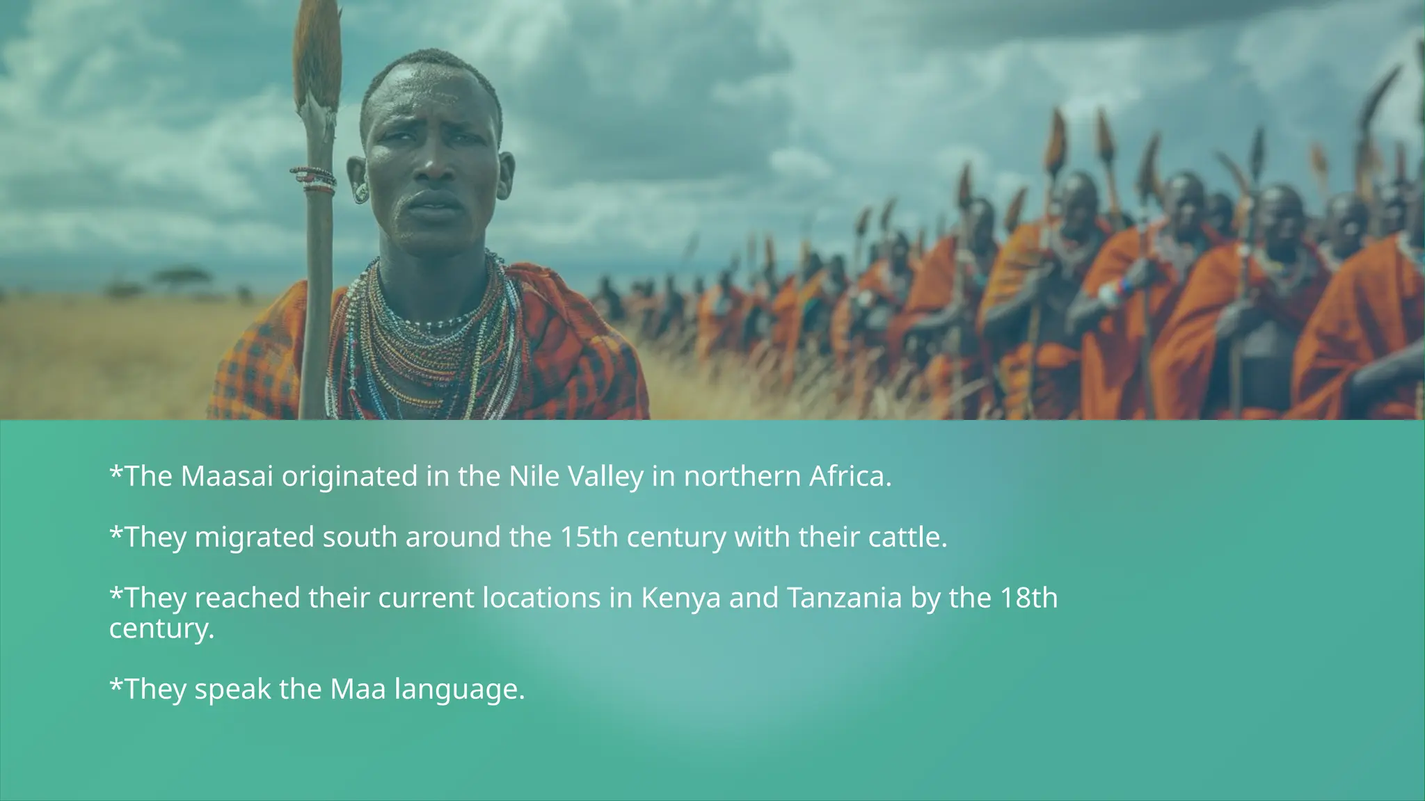 The Maasai. CULTURE PRESENSTATION FROM KENYA | PPTX