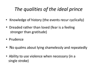 The Machiavelli’s Prince Lesson | PPTX