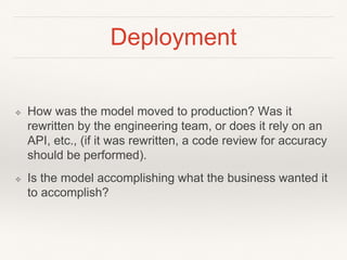 The Machine Learning Audit | PPTX