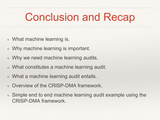 The Machine Learning Audit | PPTX