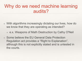 The Machine Learning Audit | PPTX