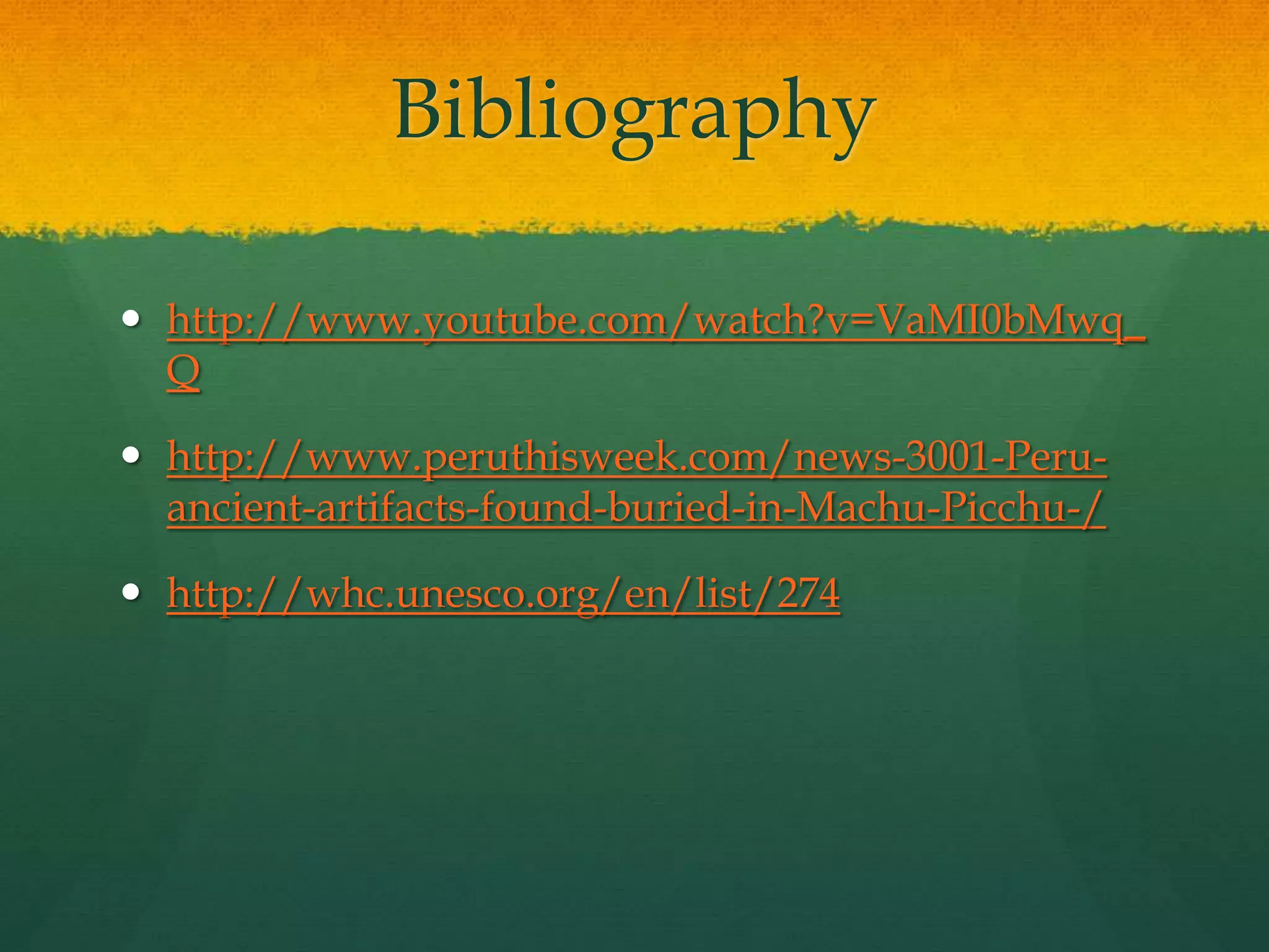 The machu picchu presentation | PPTX