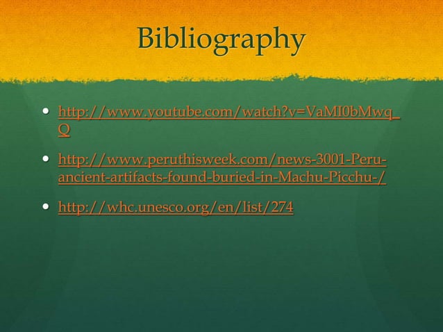 The machu picchu presentation | PPTX