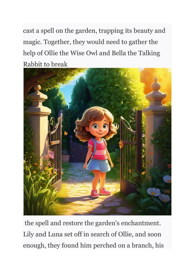 The Magical Garden.pdf-bed story for kids | PDF | Fantasy | Genres