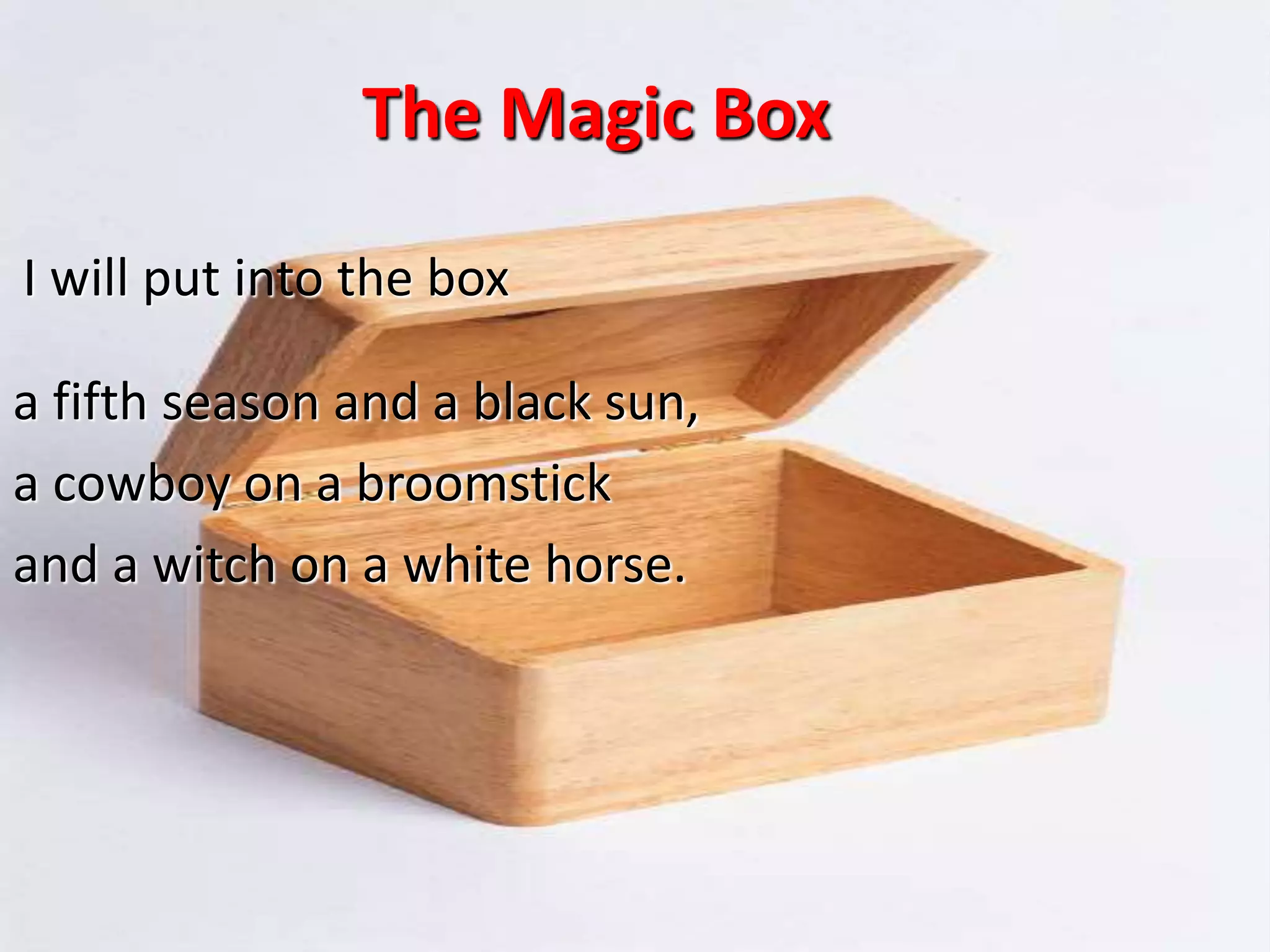 The magic box | PPT