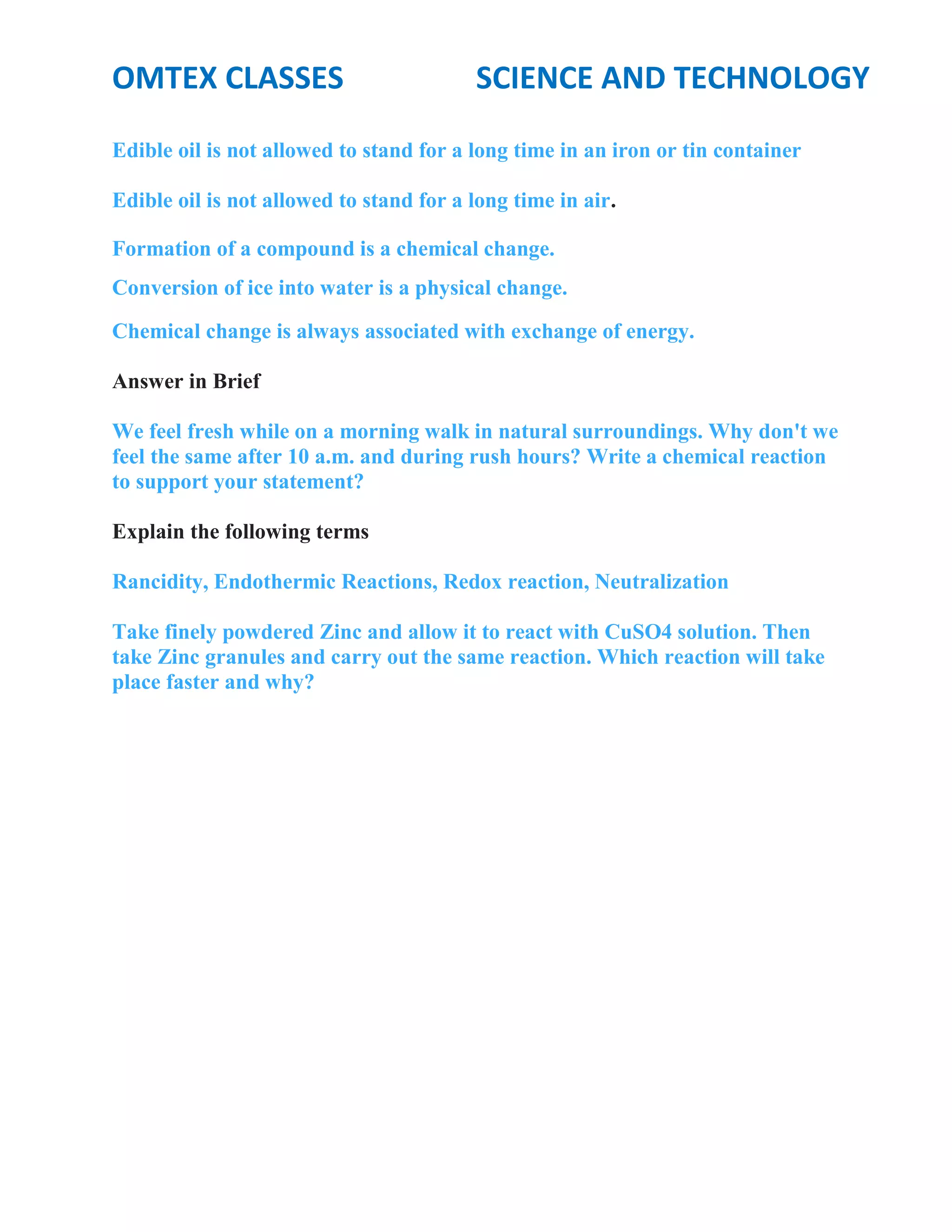 The magic of chemical reactions | PDF