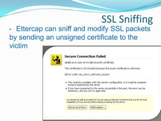 The magic of ettercap | PPTX | Information and Network Security | Computing