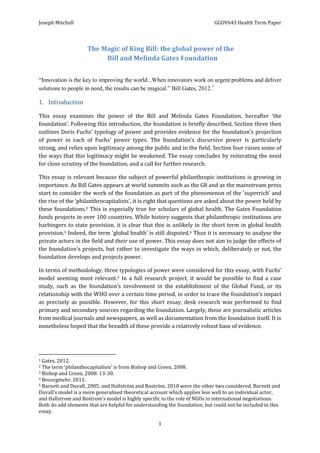 The magic of king bill: the global power of the bill and melinda gates ...