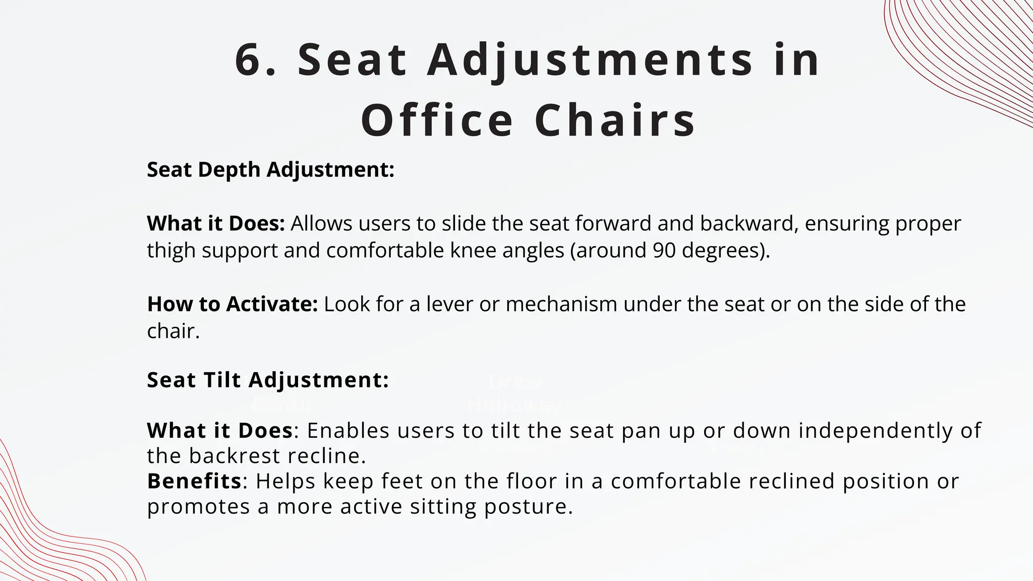 Different types of Office Chair Mechanisms | PDF