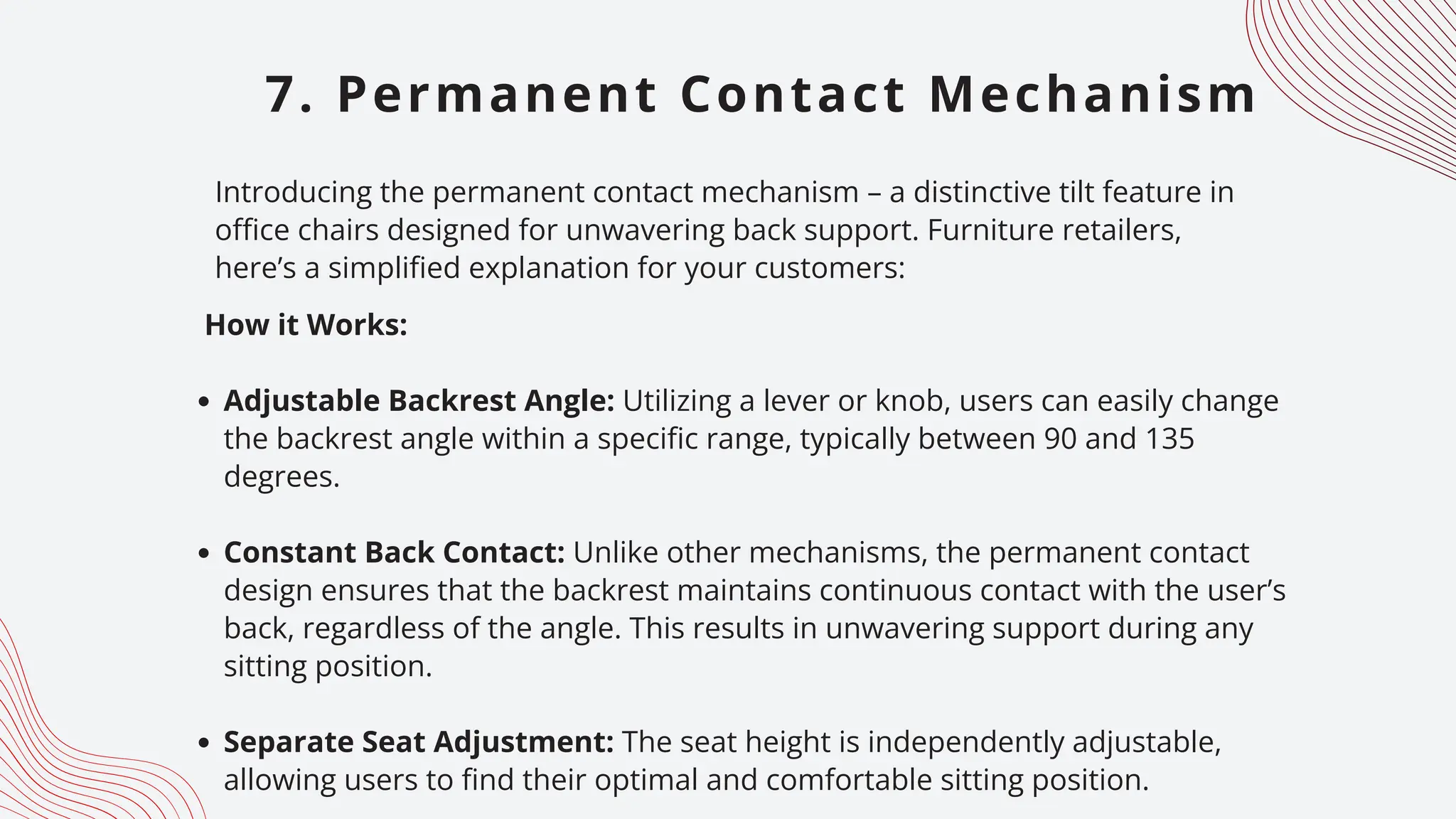 Different types of Office Chair Mechanisms | PDF